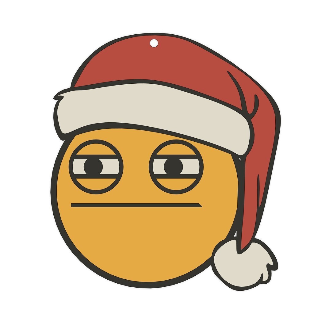 Free STL file Santa Seems Sus - Christmas Ornament・3D printable object ...