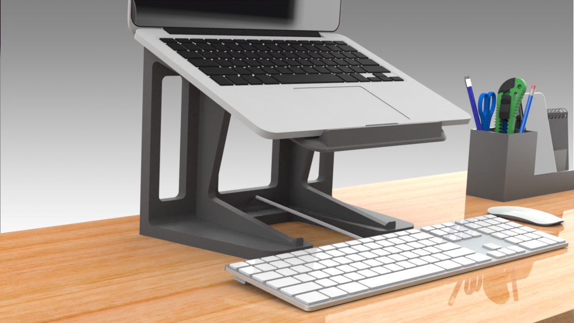 STL file Posture Laptop Stand - Tall Height 💻・3D print object to ...