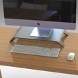 Download STL file Monitor Stand LARGE - NEW SIMPLE 2 PIECE DESIGN • 3D ...