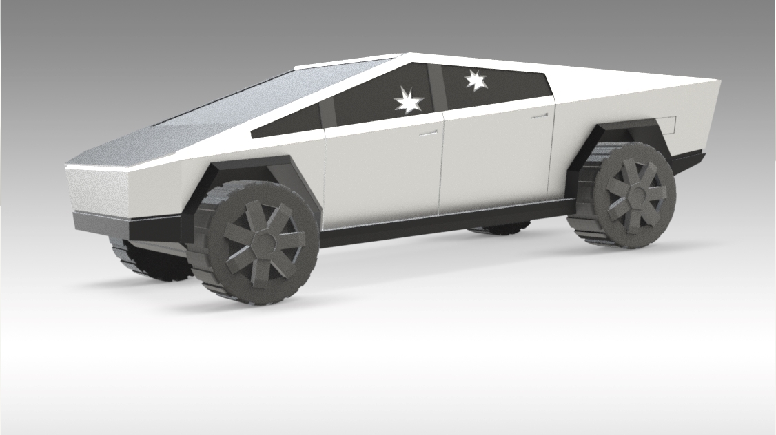 Free STL file TESLA Cybertruck 3D PRINTED MODEL - SPINNING WHEELS 🚚 ...