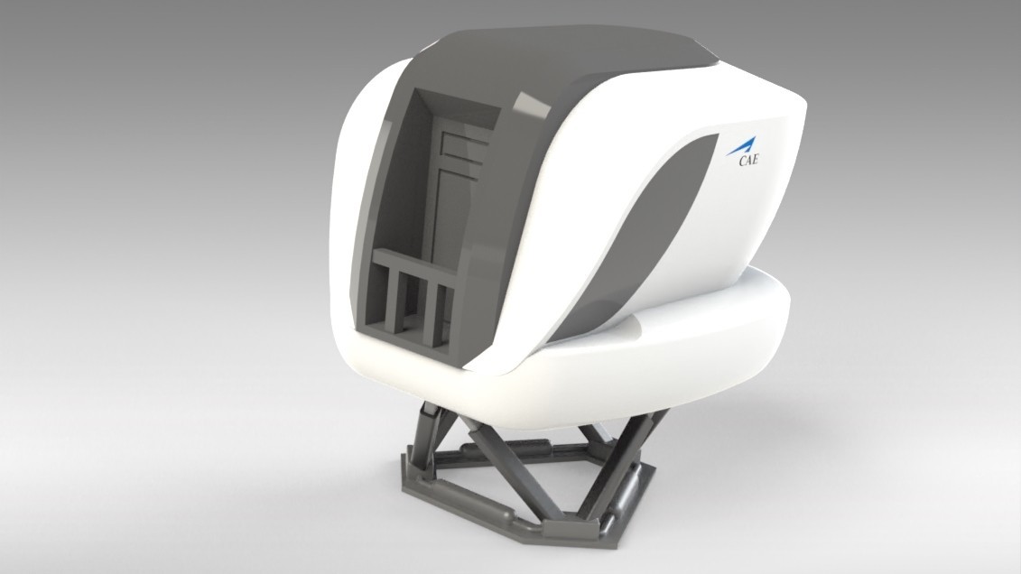 Download STL file AIRCRAFT FLIGHT SIMULATOR CAE 5000 Series - with MINI ...