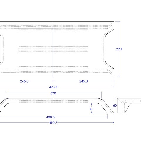 Download STL file Monitor Stand LARGE - NEW SIMPLE 2 PIECE DESIGN • 3D ...