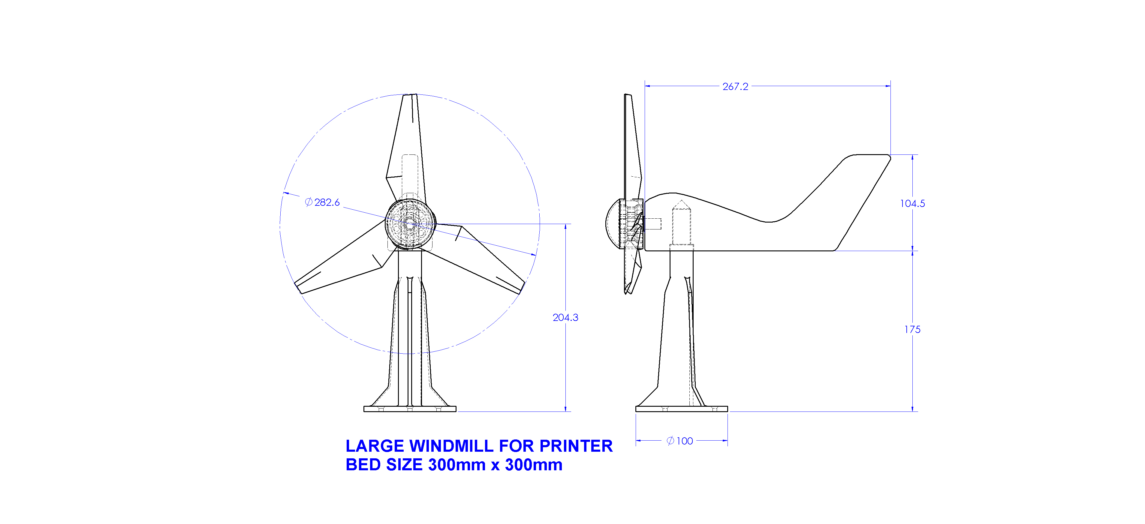 Download STL file Windmill • Model to 3D print ・ Cults
