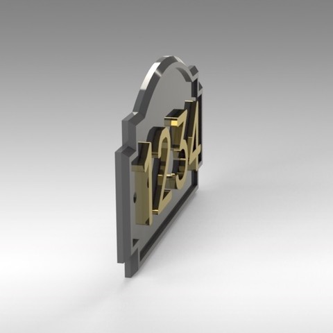 Download STL files Address Wall Plate with Custom Numbers ・ Cults