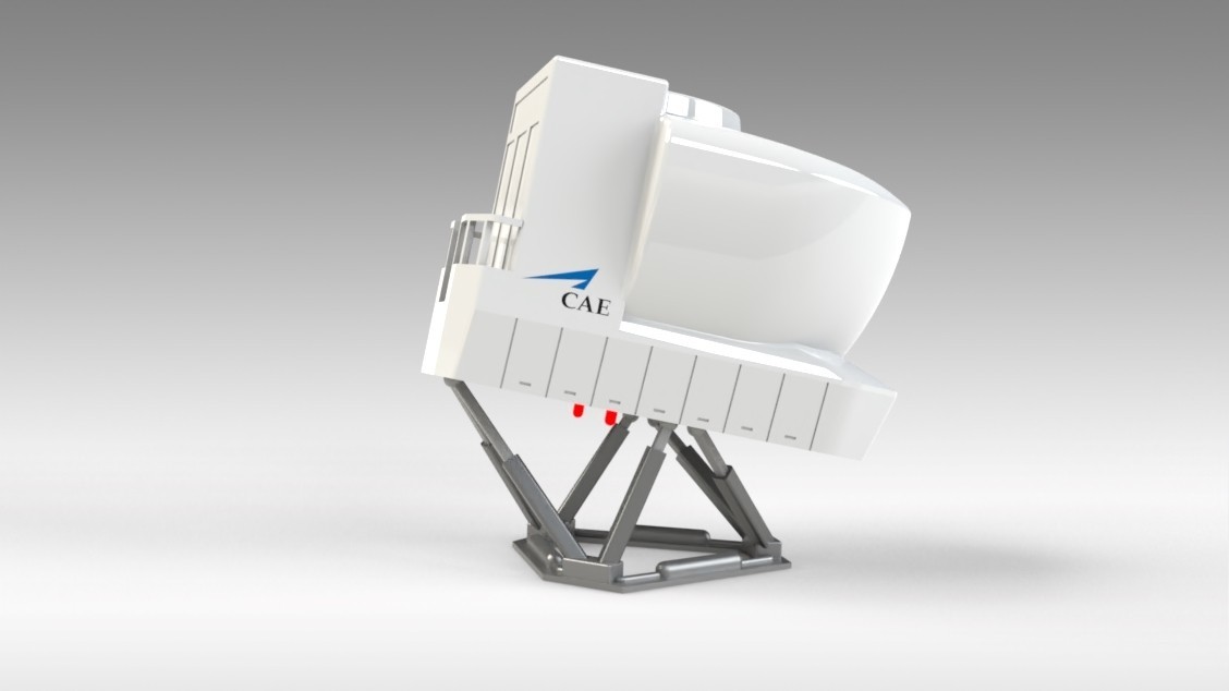 Download STL file AIRCRAFT FLIGHT CAE Simulator with OPTIONAL PIGGY ...