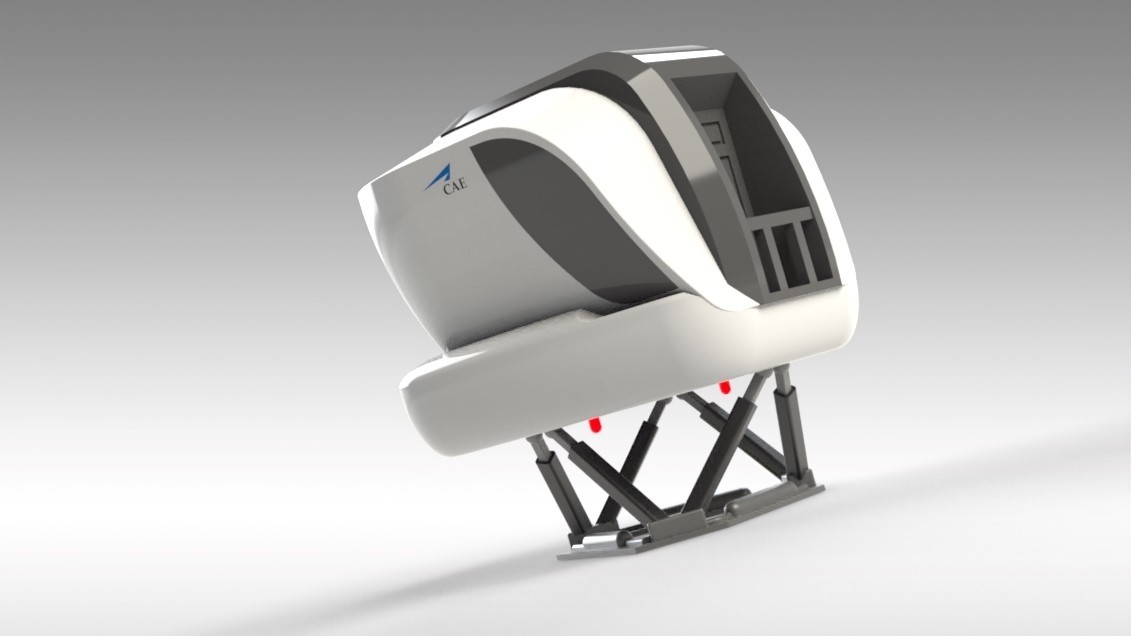 Download STL file AIRCRAFT FLIGHT SIMULATOR CAE 5000 Series - with MINI ...