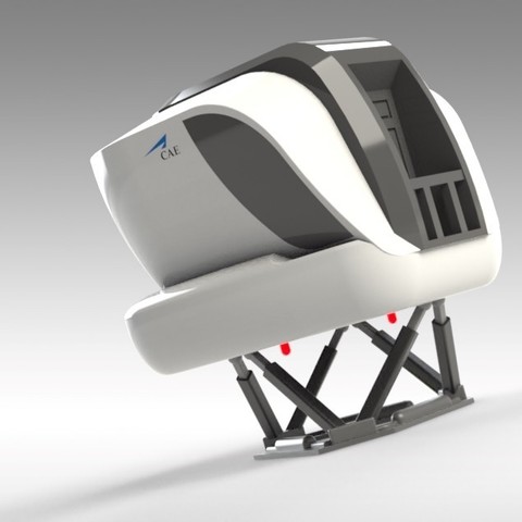 Download STL file AIRCRAFT FLIGHT SIMULATOR CAE 5000 Series - with MINI ...