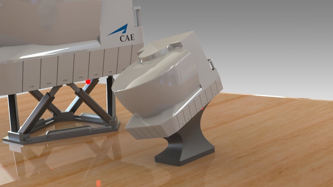 Download STL file AIRCRAFT FLIGHT CAE Simulator with OPTIONAL PIGGY ...