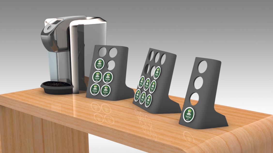 STL file Keurig K-Cup Modern Stand Large, Medium and Mini - Coffee ☕ ...