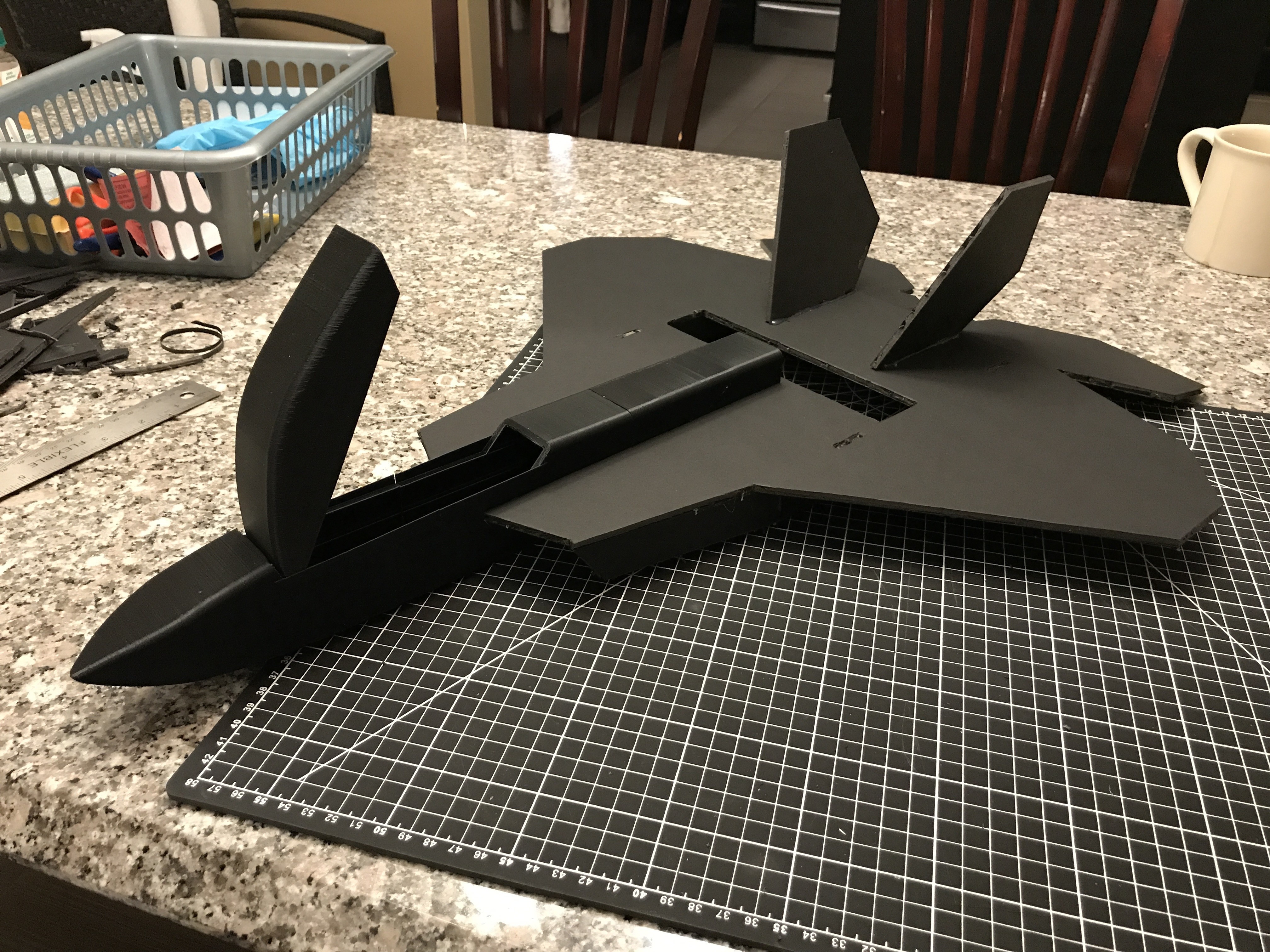 Free STL file RC F22 Jet - Hybrid Build Concept using FliteTest Mighty ...