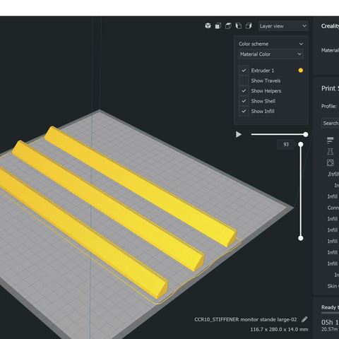 Download STL file Monitor Stand LARGE - NEW SIMPLE 2 PIECE DESIGN • 3D ...