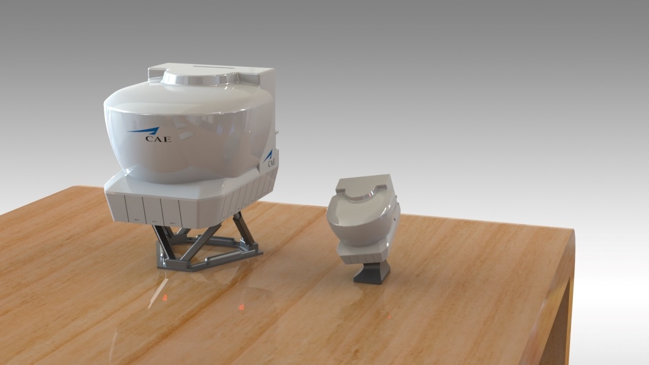 Download STL file AIRCRAFT FLIGHT CAE Simulator with OPTIONAL PIGGY ...