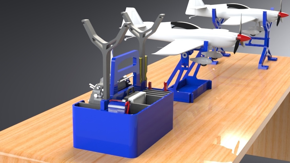 Download STL file RC Combo Pack - TOOL BOX, TABLE STAND and CENTER OF ...