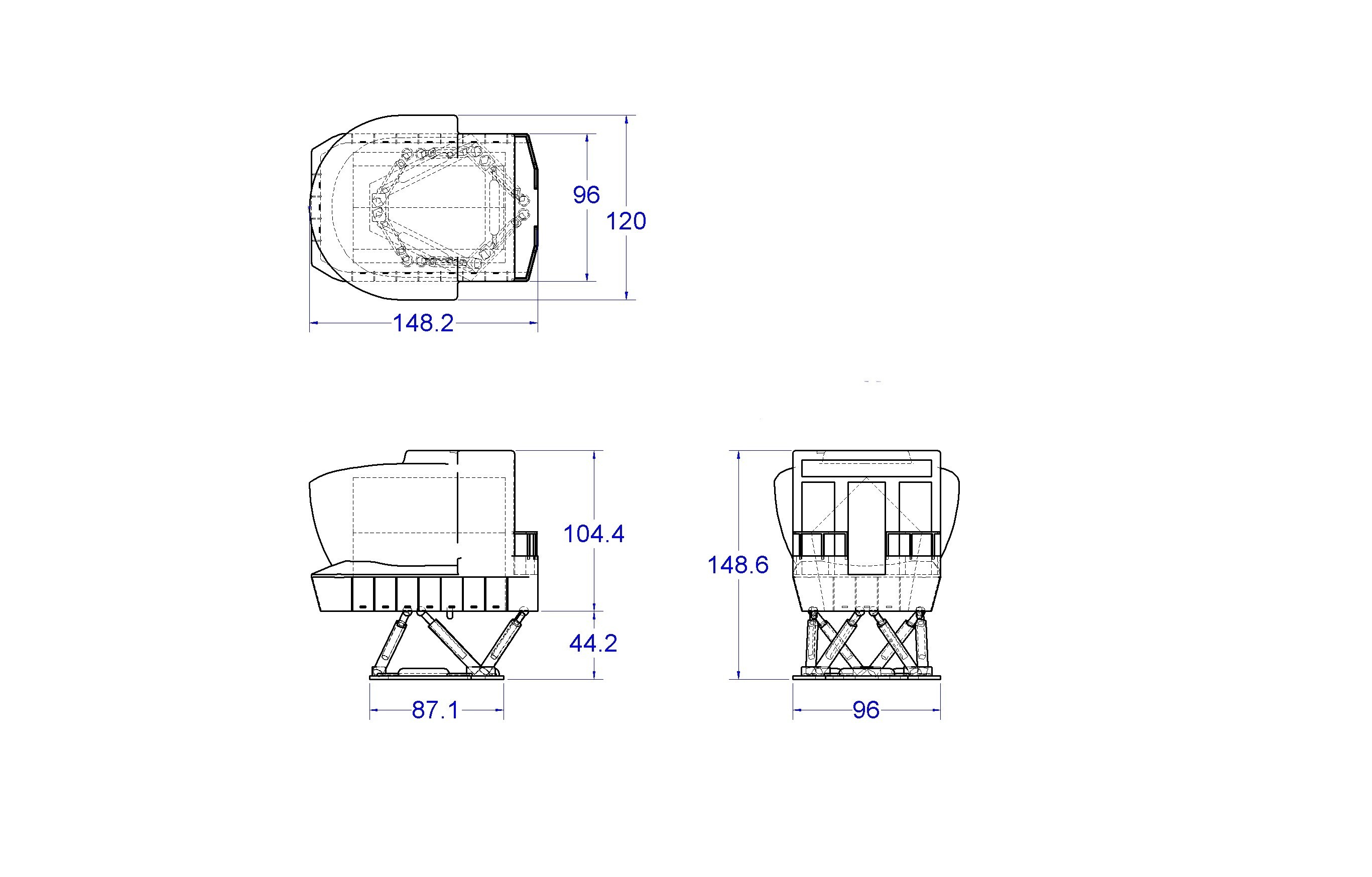 Download STL file AIRCRAFT FLIGHT CAE Simulator with OPTIONAL PIGGY ...