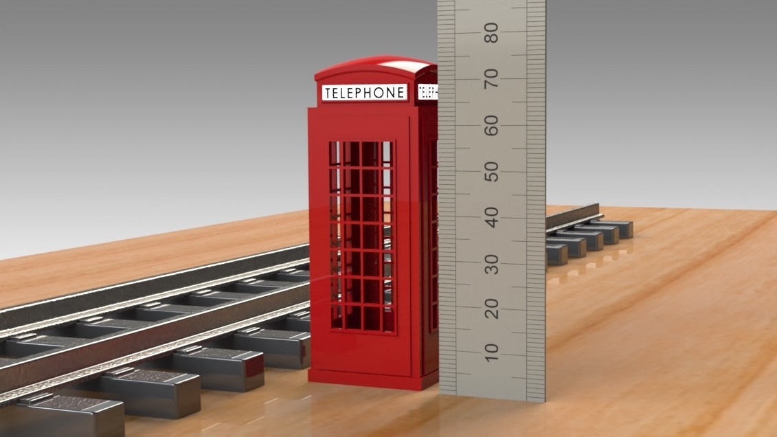 STL file PHONE BOOTH PROP FOR MODEL TRAIN HOBBY・3D printable model to ...