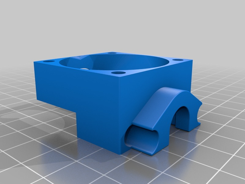 Free 3D file E3D v5 hotend mount with 40mm fan for K8200 / 3Drag・3D ...