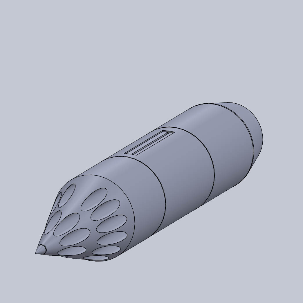 Free STL file 1/9th Scale B-8M1 Rocket Pod 🚀・3D printing idea to ...