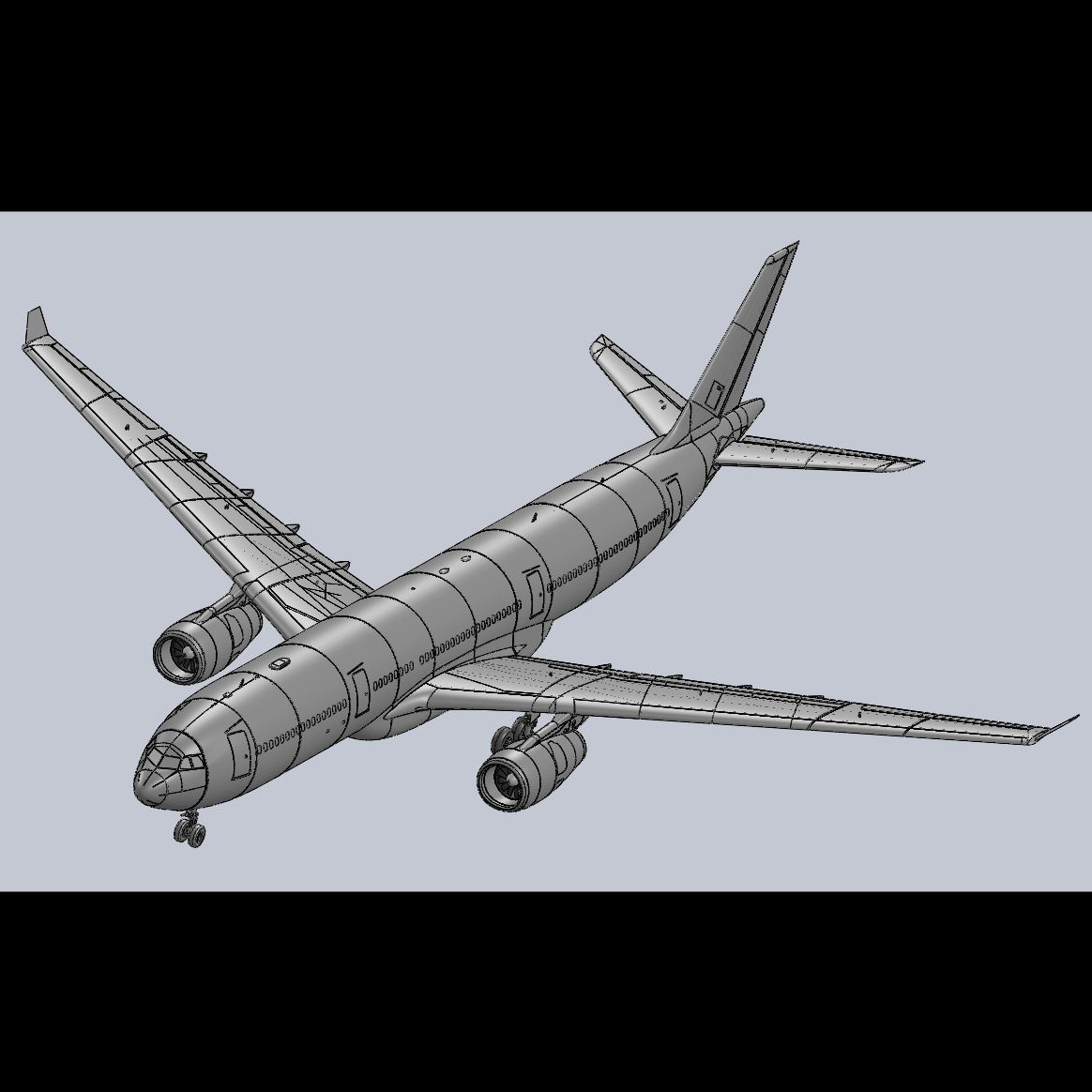 3D file 1/30 Scale A330-300 RC Model (2006mm Wingspan) 🛩️・Template to ...