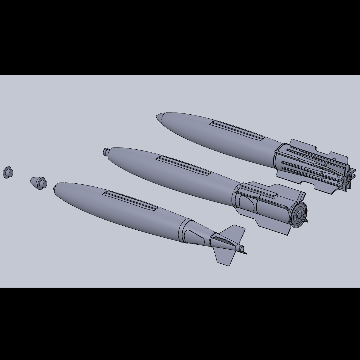 Free STL file 1/10th Scale Mk82 - LD, AIR, Snakeye 🛩️・3D print model to ...