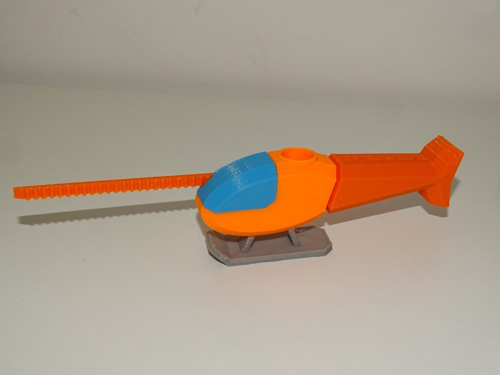 3D print Multi-Color Flying Helicopter Toy • made with DiscoUltimate ...