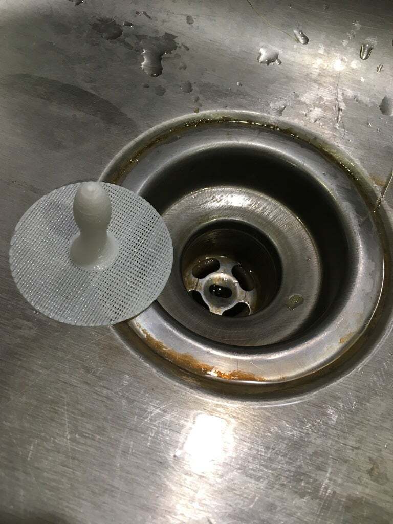 Free STL file sink drain strainer filter: super fine mesh・3D printer ...
