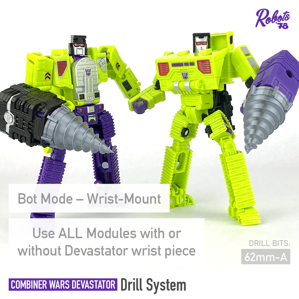 STL file CW/UW Devastator Drill System 🤖・3D printable model to download ...