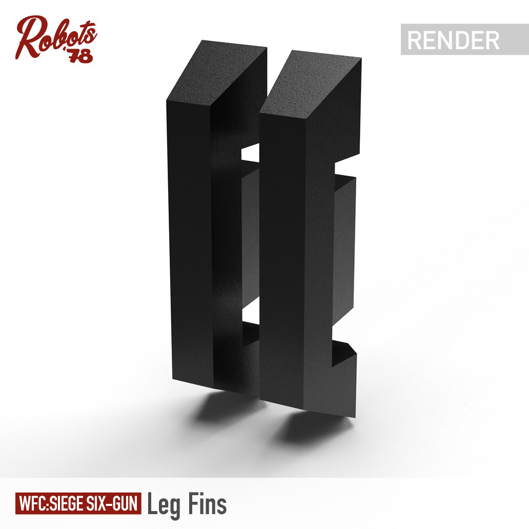 STL file WFC:Siege Six-Gun Leg Fins・3D print design to download・Cults