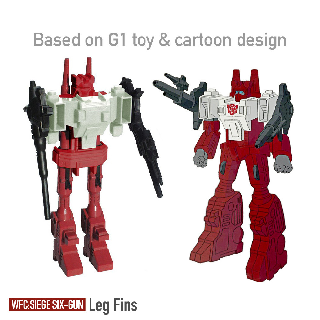 STL file WFC:Siege Six-Gun Leg Fins・3D print design to download・Cults