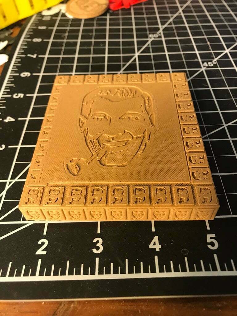 Free Stl File Bob Dobbs Jr Tile Of The Subgenius・3d Printer Model To