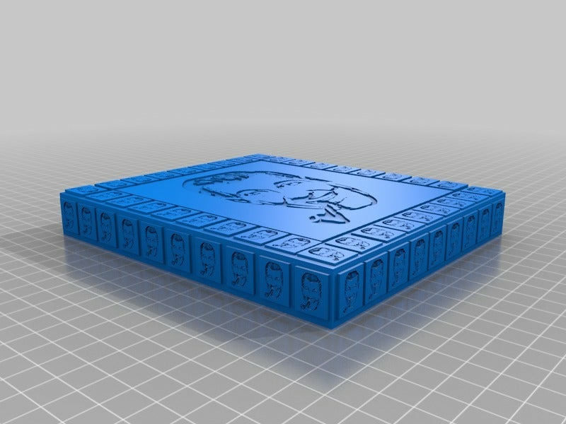 Free Stl File Bob Dobbs Jr Tile Of The Subgenius・3d Printer Model To