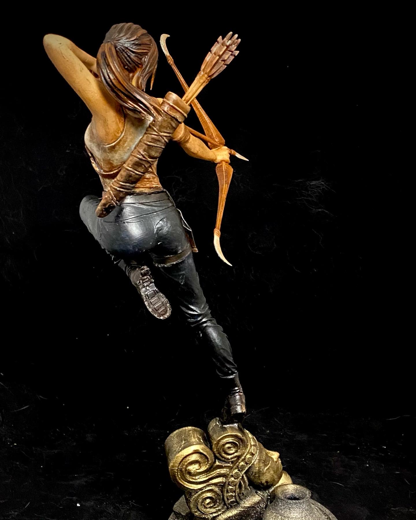 3D printed Lara Croft • made with Anycubic Photon Mono X・Cults