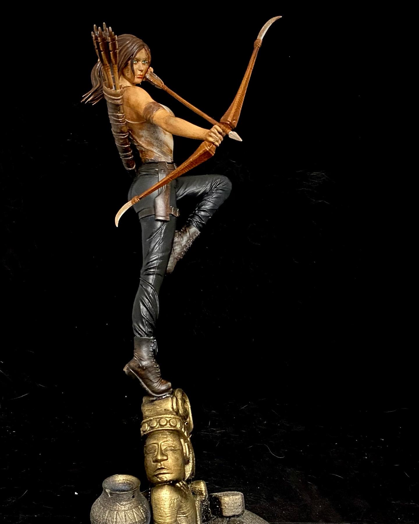 3D printed Lara Croft • made with Anycubic Photon Mono X・Cults