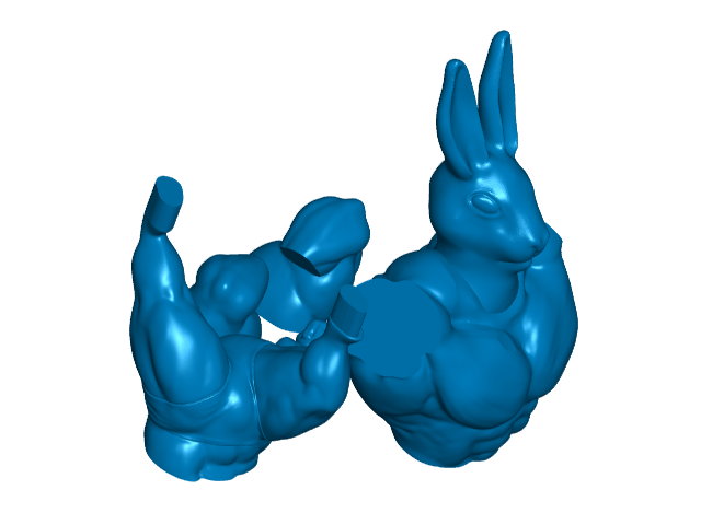Free STL file Ultra Swole Rabbit Bunny Bodybuilder・3D printer model to ...