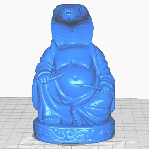 Download free STL file Cobra Buddha holding Fangs (Animal Collection ...