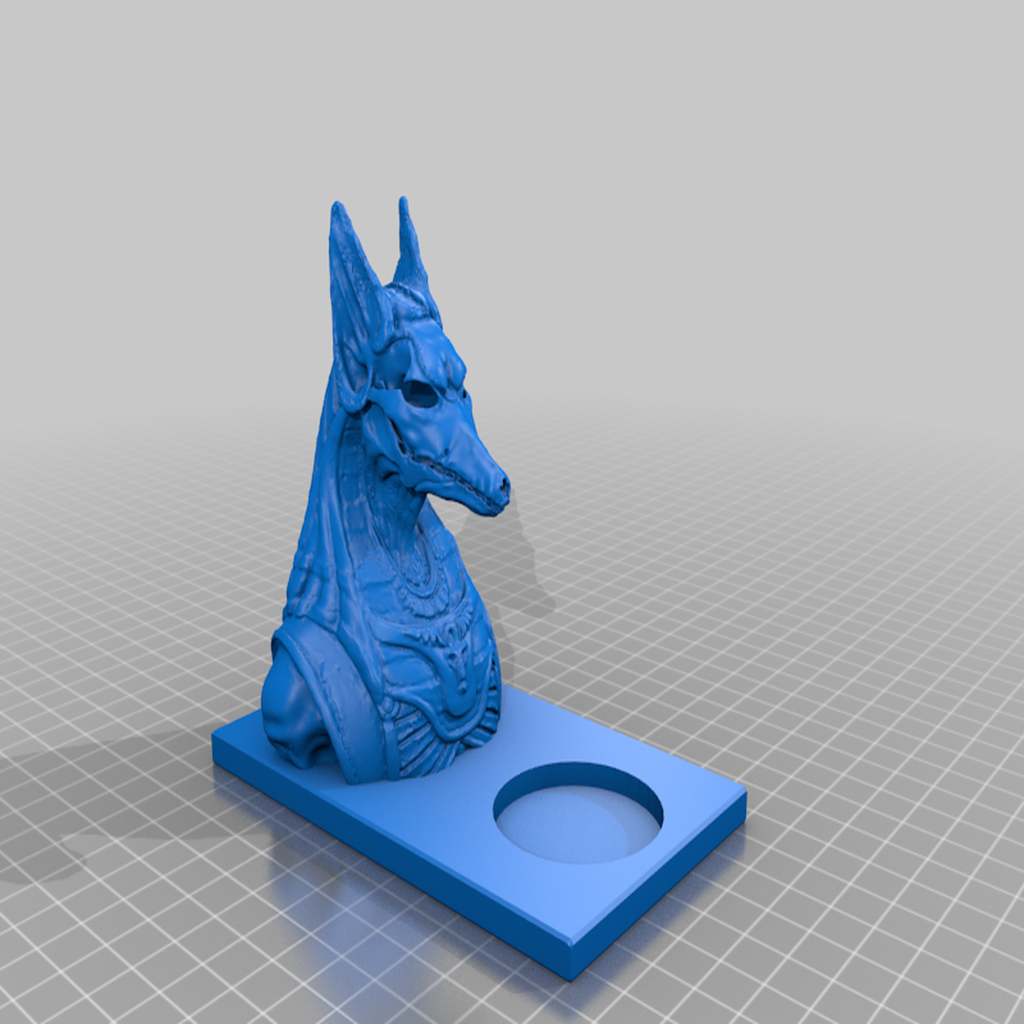 Free STL file Undead Anubis Tealight Candle Holder・3D printing design ...