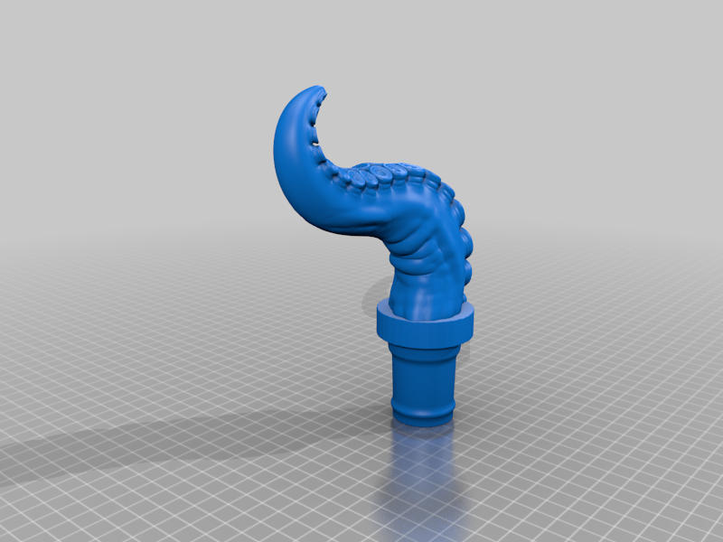 Free STL file Tentacle Topper ($7 Cane/Walking Hiking Sticks)・3D ...