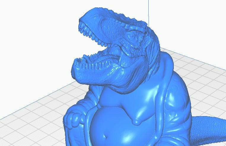Free STL file Realistic T. Rex Buddha w/ Tail (Dino Collection)・3D ...