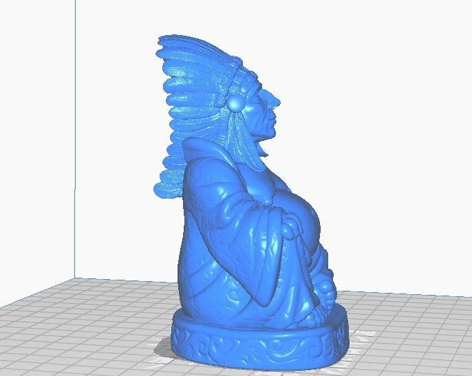 Free STL file Native American Buddha・3D printer model to download・Cults