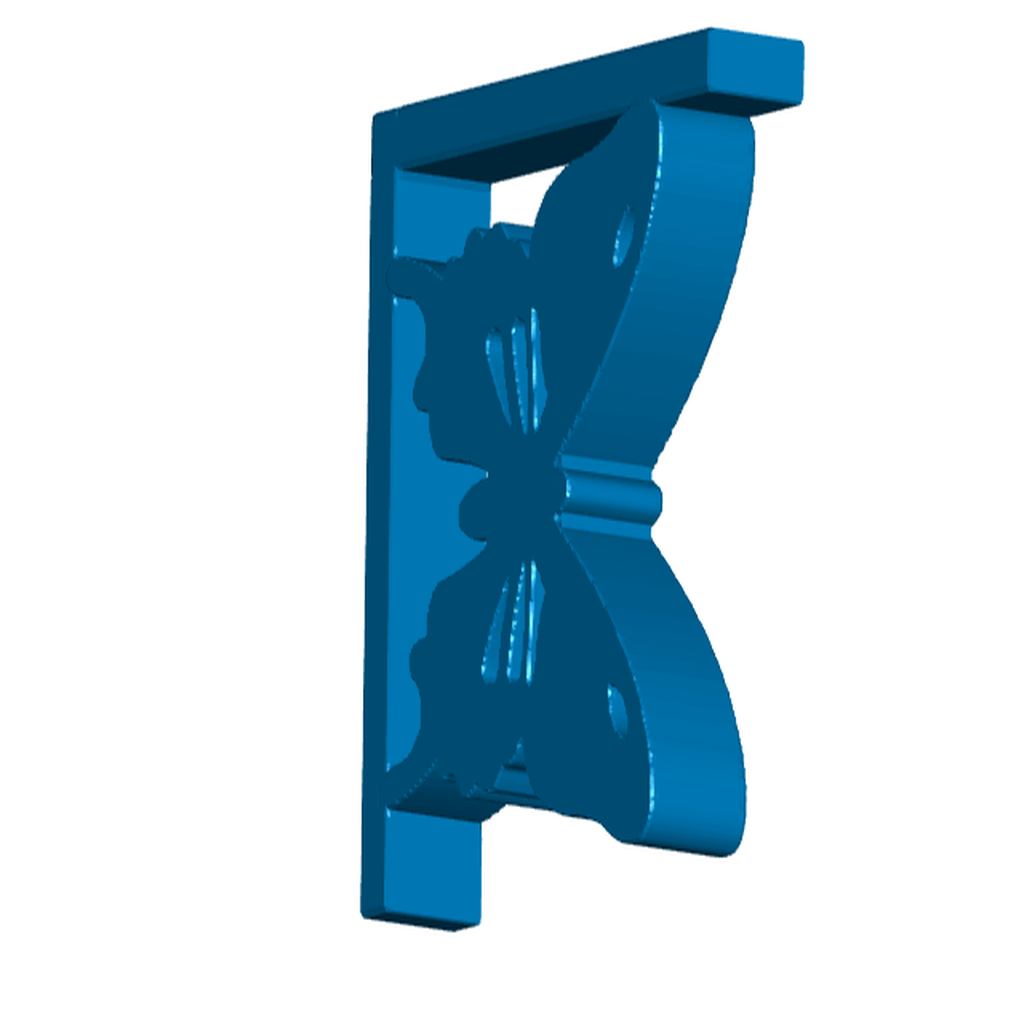 Free STL file Butterfly Shelf Bracket (Nuclear Tape Mount)・3D printable ...