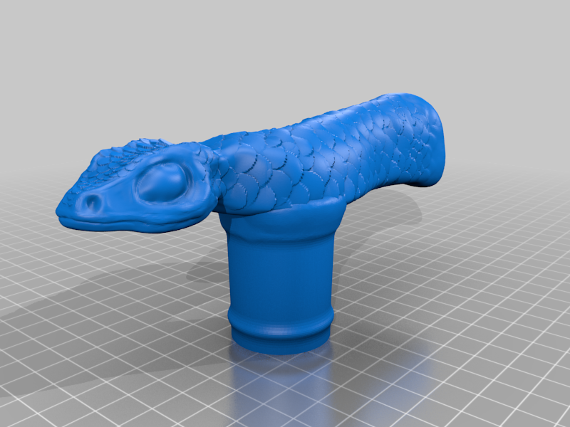 Free STL file Snake Derby Style Topper ($7 Cane/Walking Hiking Sticks ...