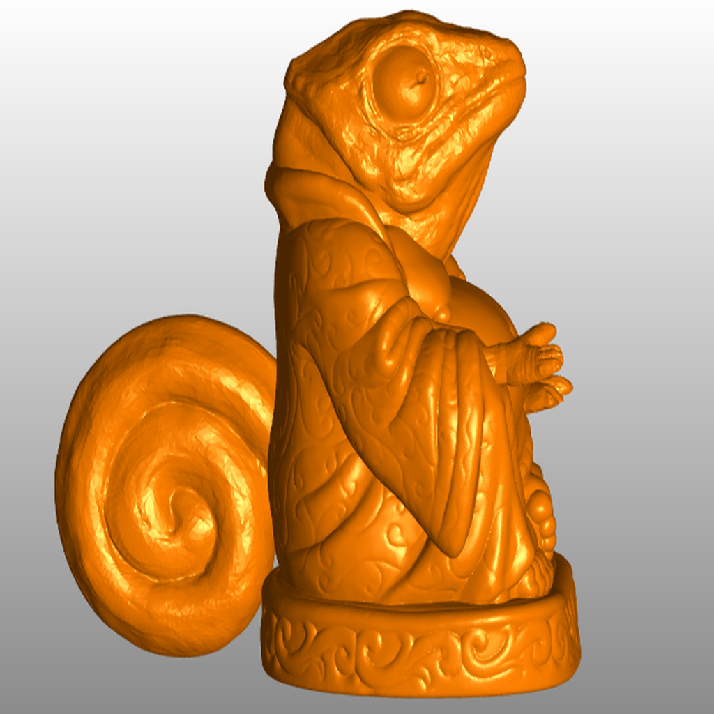 Free STL file Chameleon Buddha (Animal Collection)・3D printable design ...