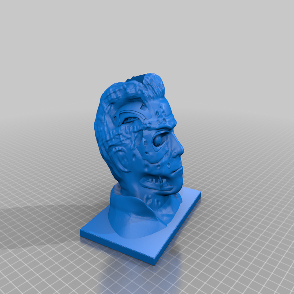 STL-Datei T800 Damaged Terminator Business Card Holder kostenlos・Modell ...