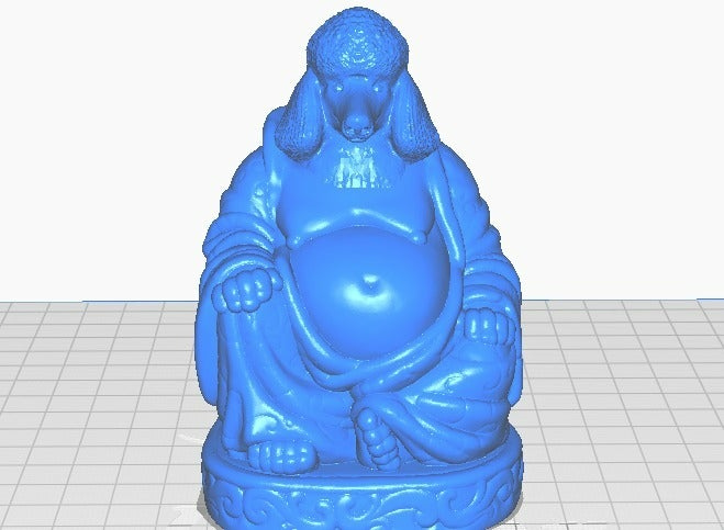 Бесплатный STL файл Poodle Buddha (Canine Collection)・Дизайн 3D-печати ...