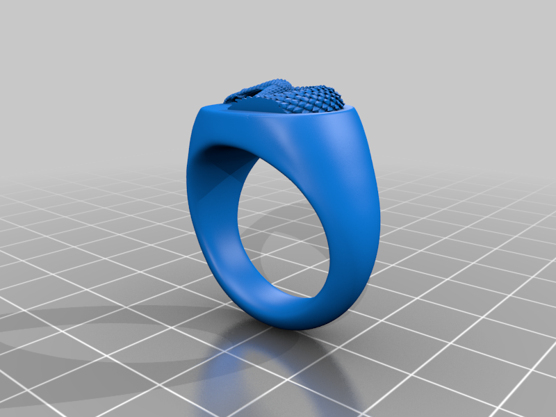 Free STL file Rattlesnake Signet Ring with Resizing Instructions・3D ...