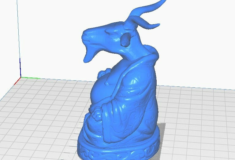 Free STL file Goat Buddha (Animal Collection)・Template to download and ...