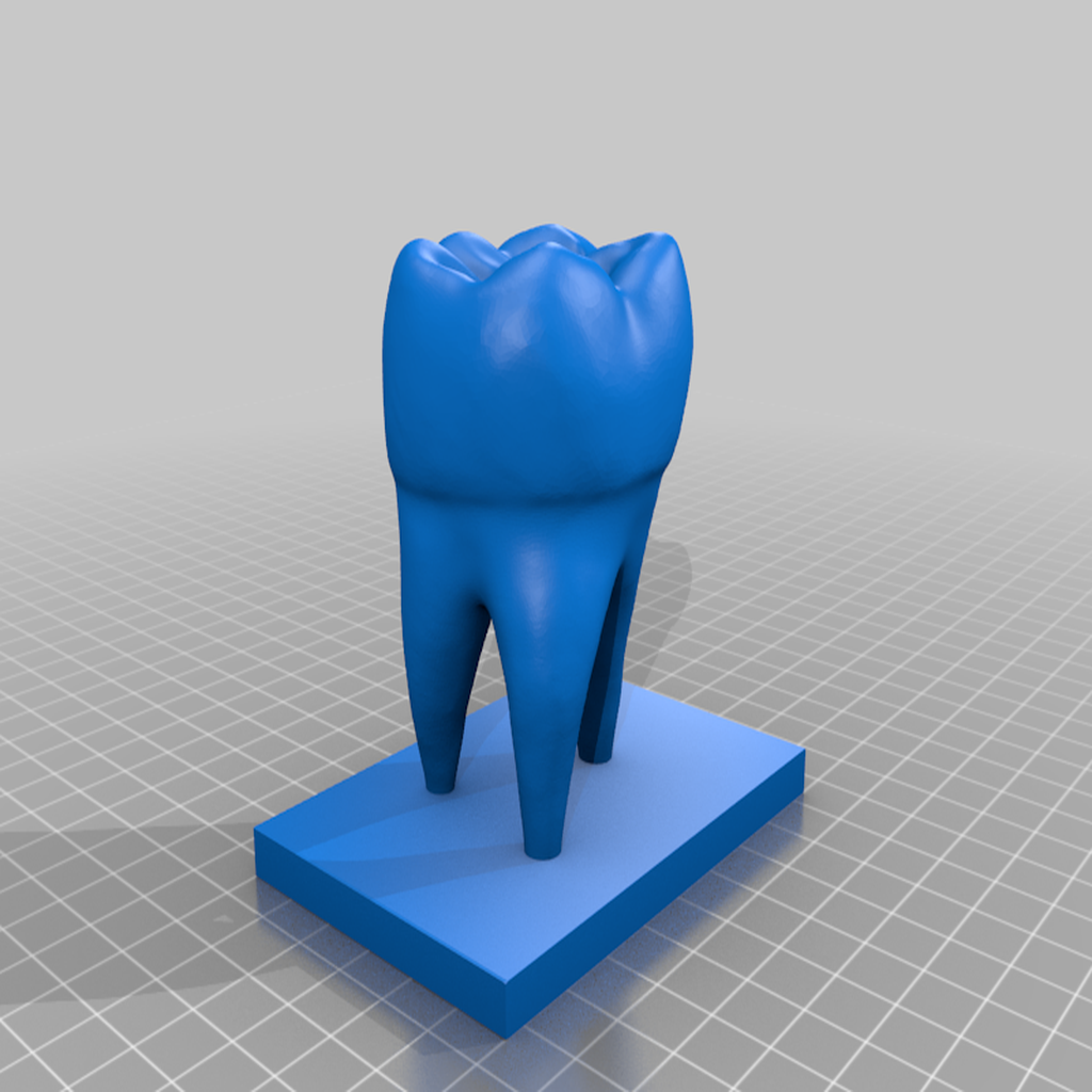 Free STL file Tooth Postit Note, Pen, USB Holder (Modular Office Desk ...