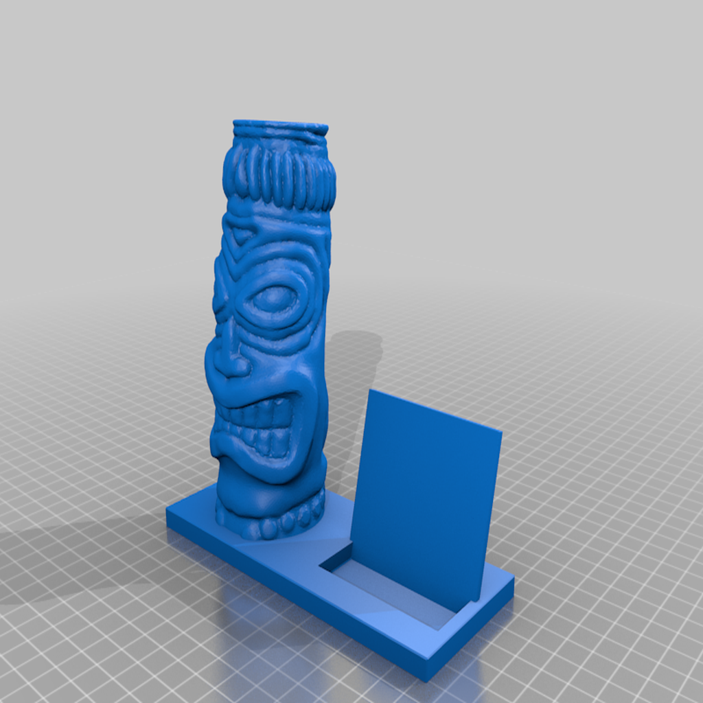 Free STL file Tiki Business Card Holder (Expandable)・3D printable ...