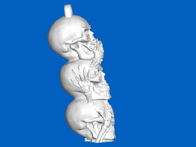Free STL file uNuSuaL Ornaments - 3 Wise Skulls・3D printing design to ...