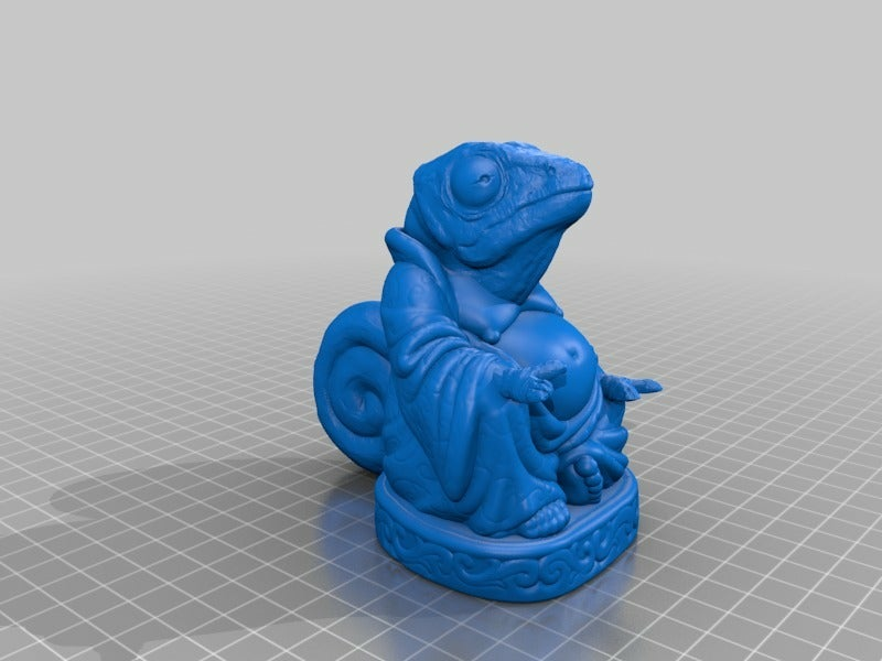 Free STL file Chameleon Buddha (Animal Collection)・3D printable design ...