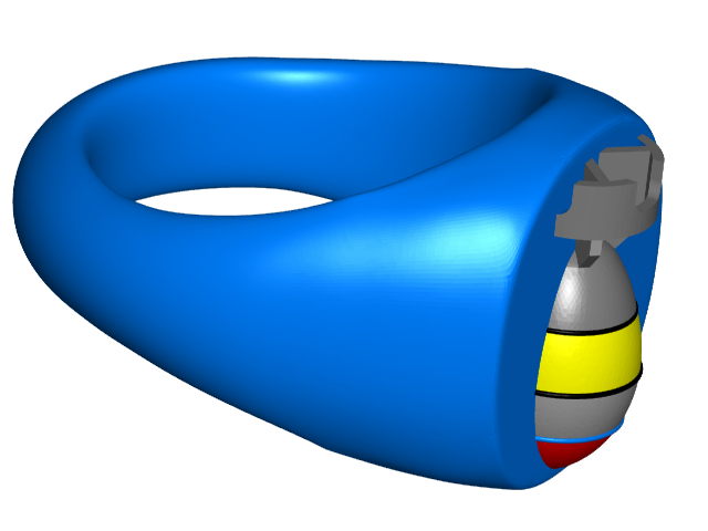 Free STL file Fallout Bomb Signet Ring with Resizing Instructions 💣・3D ...